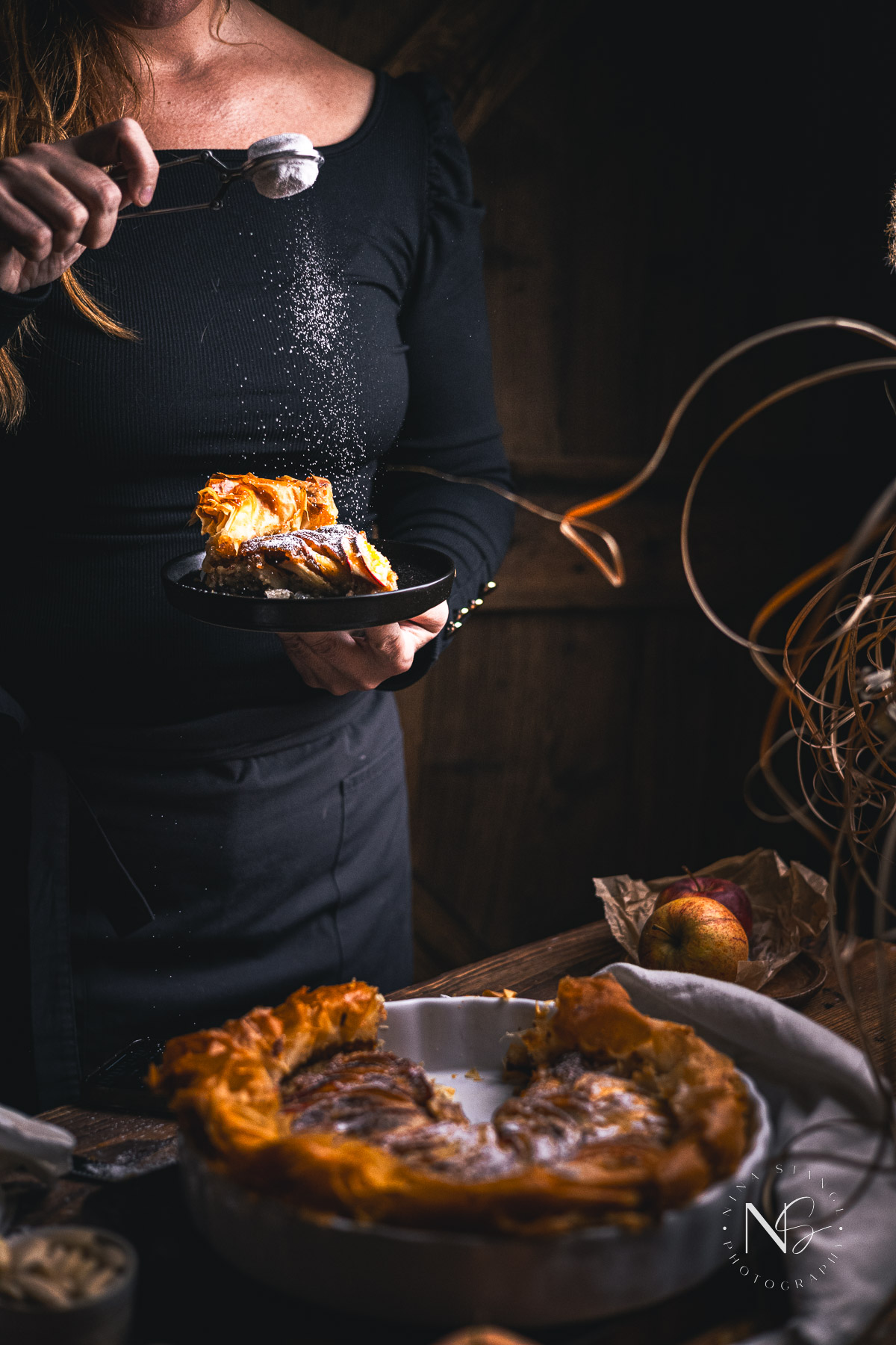 Easy Apple Frangipane Tart Recipe with Phyllo Dough
